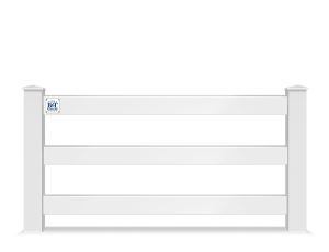 Vinyl Ranch Rail Fence | B&T Fencing